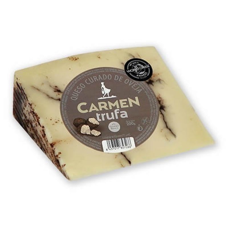 Queso curado de oveja con trufa Carmen